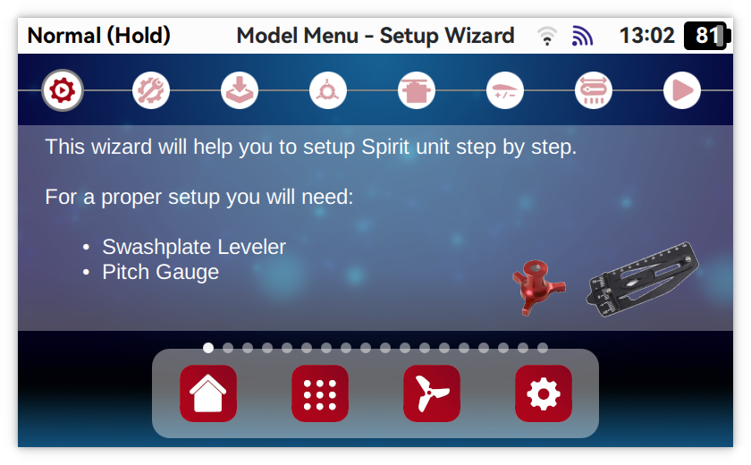 SpiritW1 Setup - Spirit System Manual